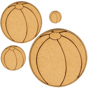 Beach Ball MDF Wood Shape for altered art and crafts